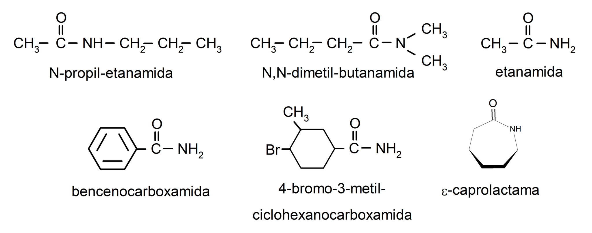 20 Ejemplos de Amidas